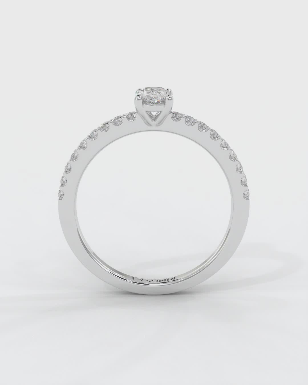 Charm PLATINUM P950 GH VS Rings I