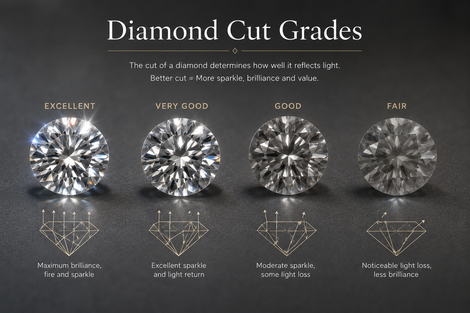 Diamond Cuts Explained: Grades, Shapes and Sparkle – Rings & I