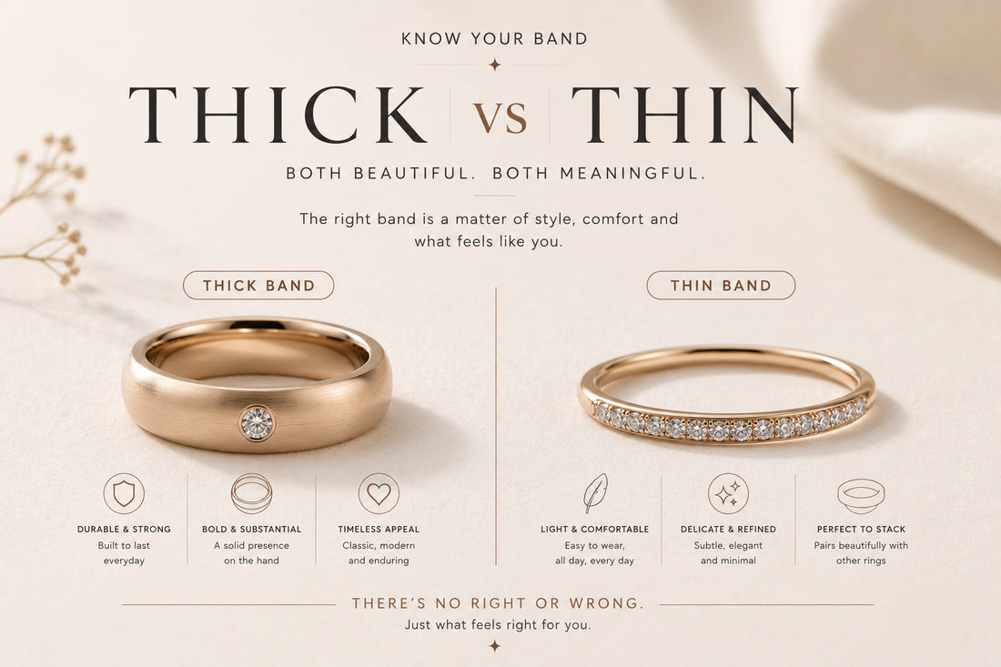 Thin Band or Thick Band: Which Ring Suits Your Hand? | Rings & I