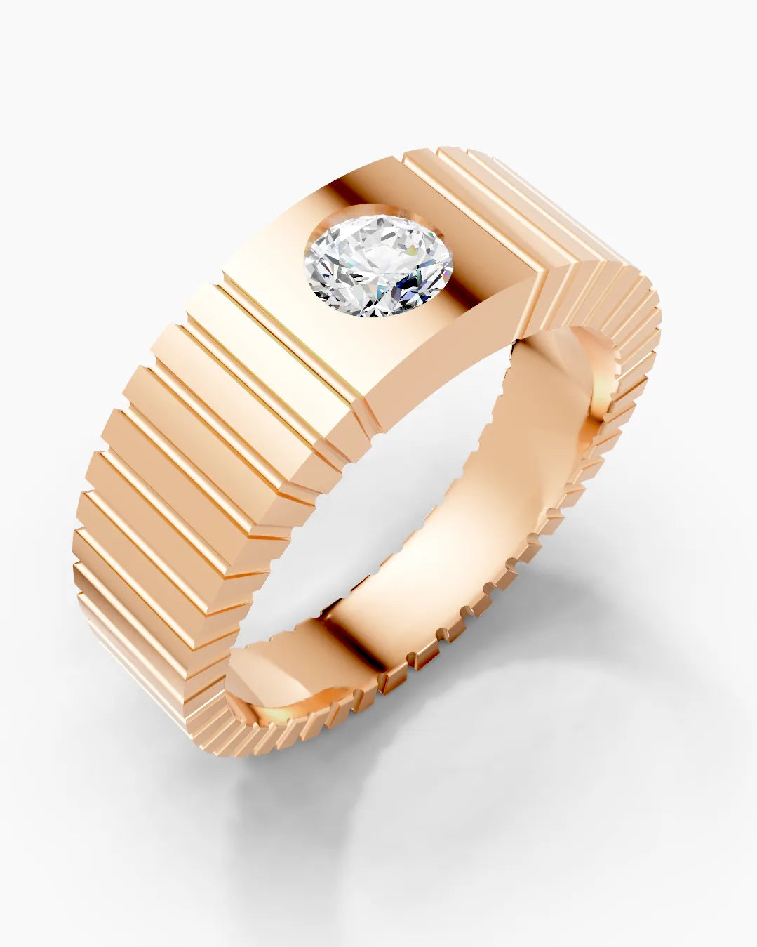 Linear Echo Men Ring – Rings & I