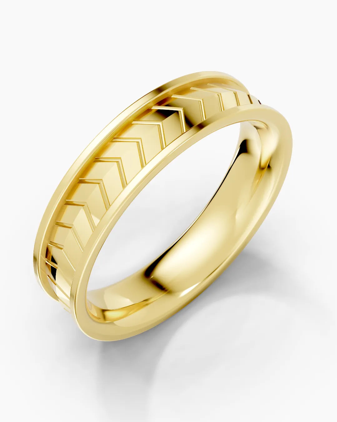 Ridge Trace Men Ring – Rings & I